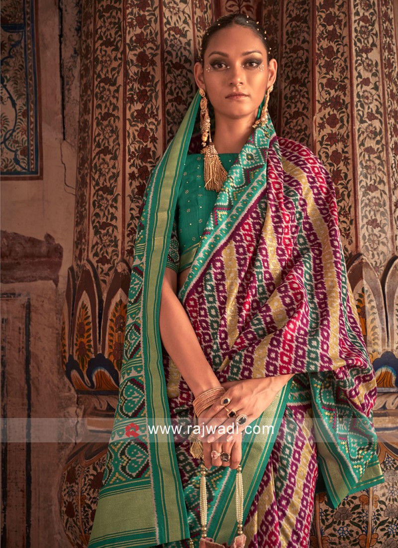 Delectable Green Classic Saree